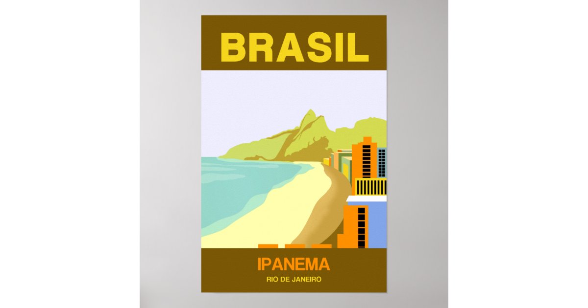 Brazil travel poster | Zazzle
