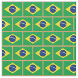 Classic Brazilian Flag Fabric | Zazzle