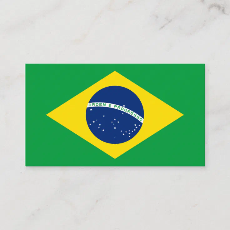 Brazilian Flag, Flag of Brazil Business Card | Zazzle