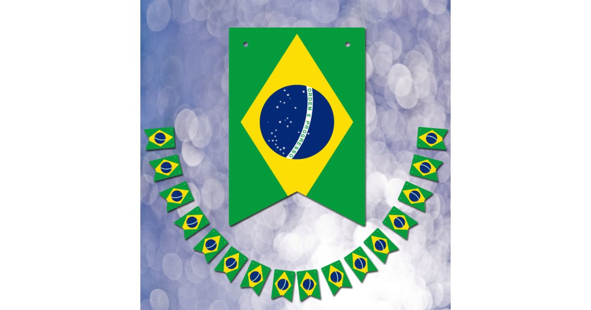 Brazilian Flag & Party Brazil Banners / Weddings | Zazzle