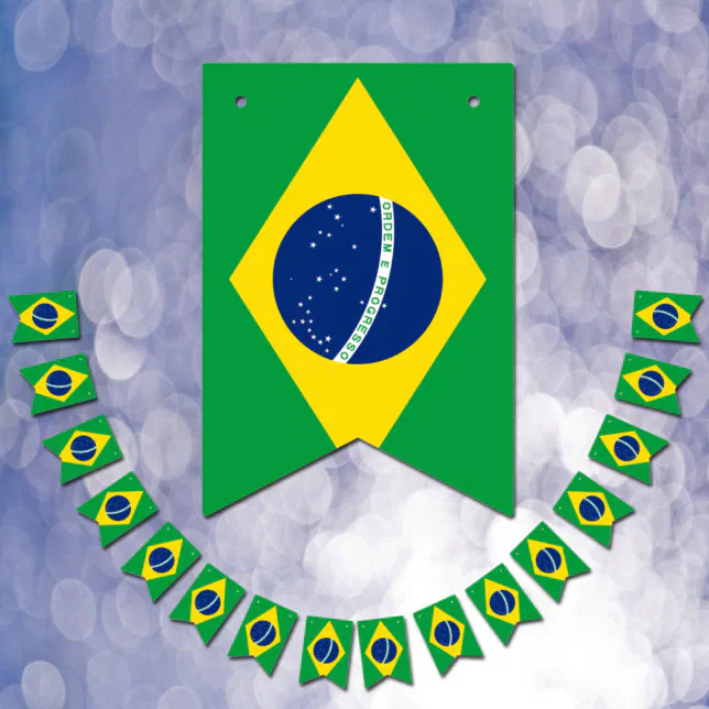 Brazilian Flag & Party Brazil Banners / Weddings | Zazzle