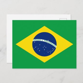 Brazilian Flag Postcard | Zazzle