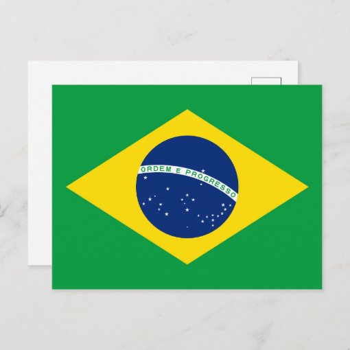 Brazilian Flag Postcard | Zazzle