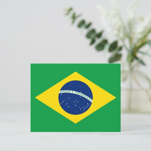 Brazilian Flag Postcard | Zazzle