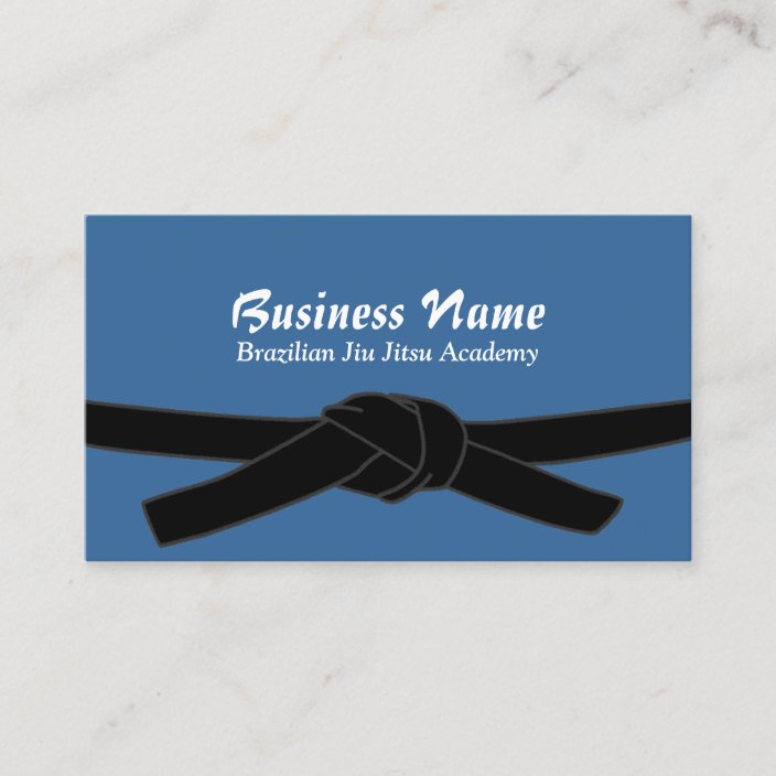 Brazilian Jiu-Jitsu Academy Black Belt Master Business Card | Zazzle.com