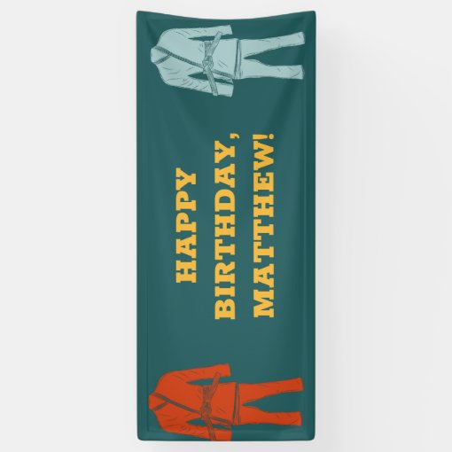 Brazilian Jiu Jitsu BJJ Personalized Party Banner | Zazzle