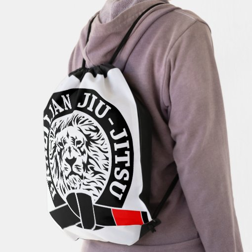 Brazilian Jiu-Jitsu (Gym Bag) Black Belt Drawstring Bag | Zazzle