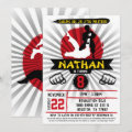 Brazilian Jiu Jitsu Martial Arts Kids Invitation | Zazzle
