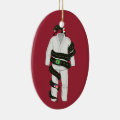 Brazilian Jiu Jitsu Snake Ceramic Ornament | Zazzle