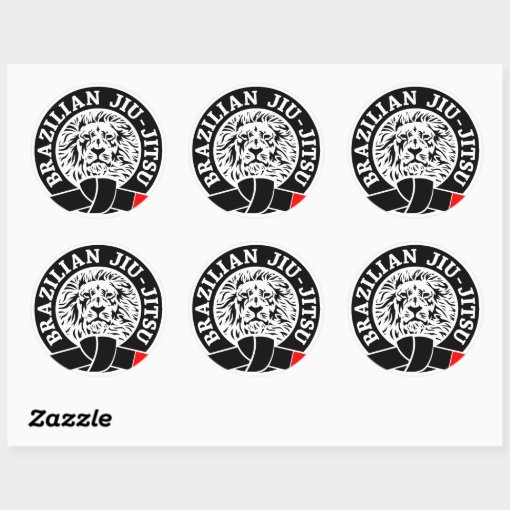 Brazilian Jiu-Jitsu Sticker (Round) | Zazzle