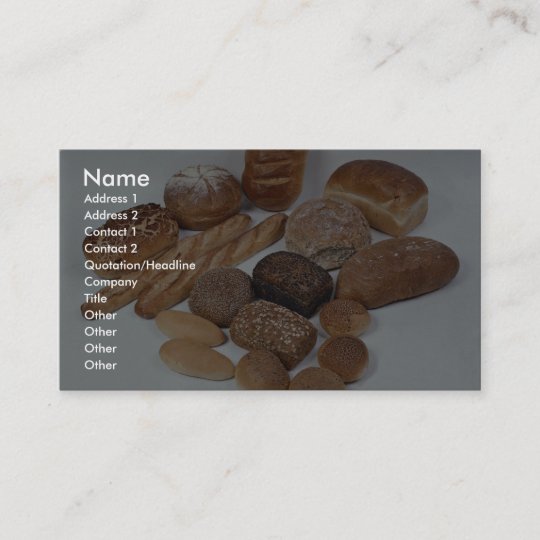 Bread assortment business card | Zazzle.com