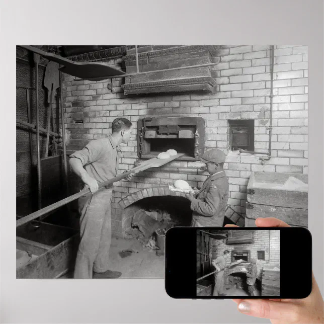 Bread Bakers, 1917. Vintage Photo Poster | Zazzle