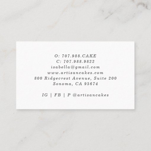 Bread Bakery Baker Business Card | Zazzle