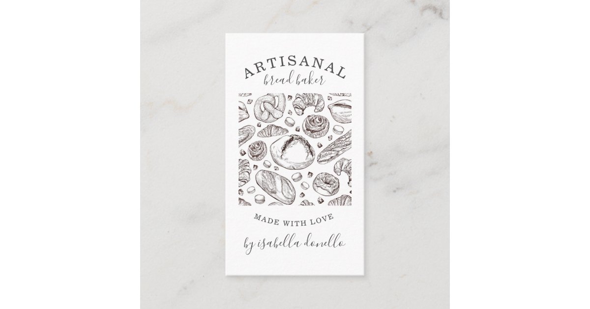 Bread Bakery Baker Business Card | Zazzle.com