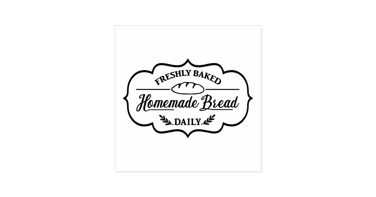Bread Bakery Homemade Theme Self-inking Stamp | Zazzle