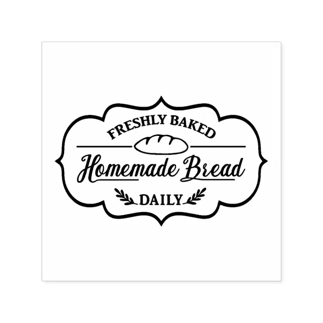 Bread Bakery Homemade Theme Self-inking Stamp | Zazzle