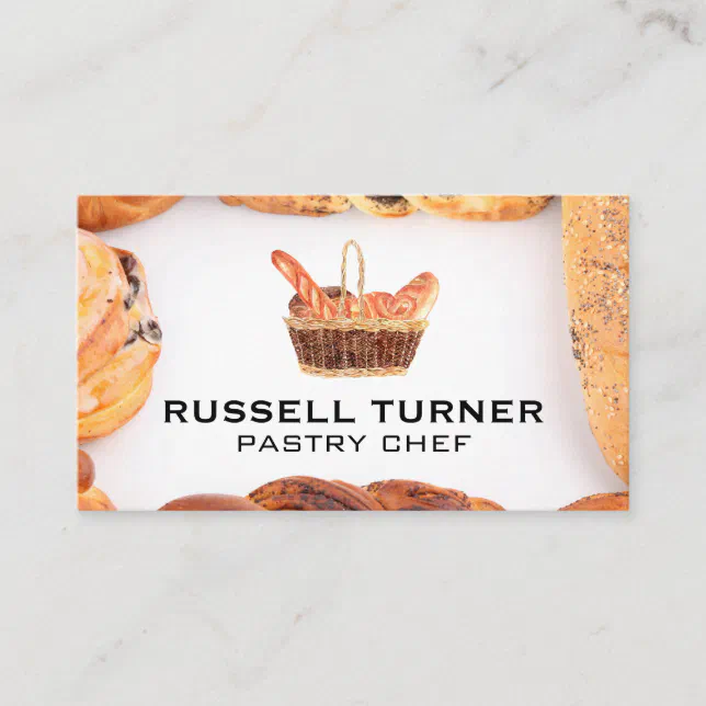Bread Basket | Pastries Business Card | Zazzle