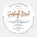 Bread Loaf Modern Beige Cottage Law Bakery Label | Zazzle