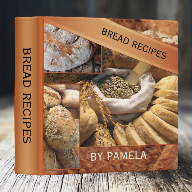 Bread Recipe Binder | Zazzle