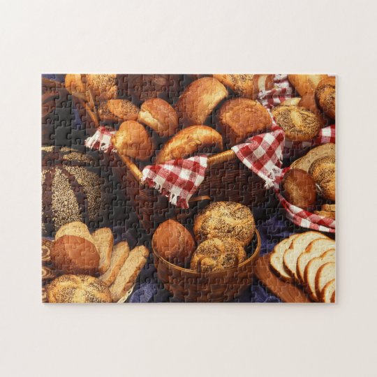 Bread still life jigsaw puzzle | Zazzle.com