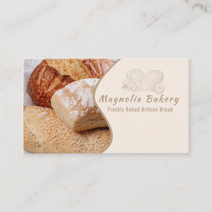Bread Varieties Business Card | Zazzle