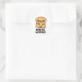 Bread Winner Funny Food Pun Classic Round Sticker | Zazzle