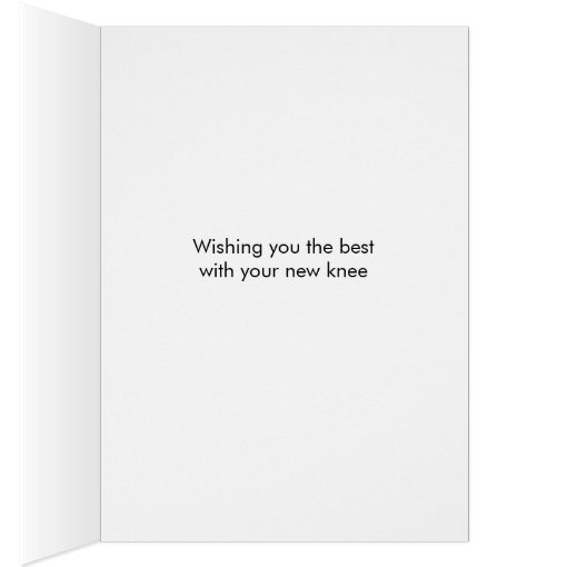 Break-In Period - A Funny Knee Replacement Poem | Zazzle