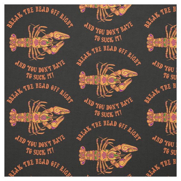 Crawfish Fabric | Zazzle.com