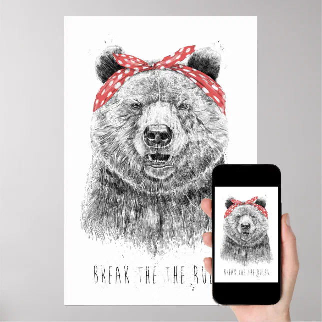 Break the rules poster | Zazzle