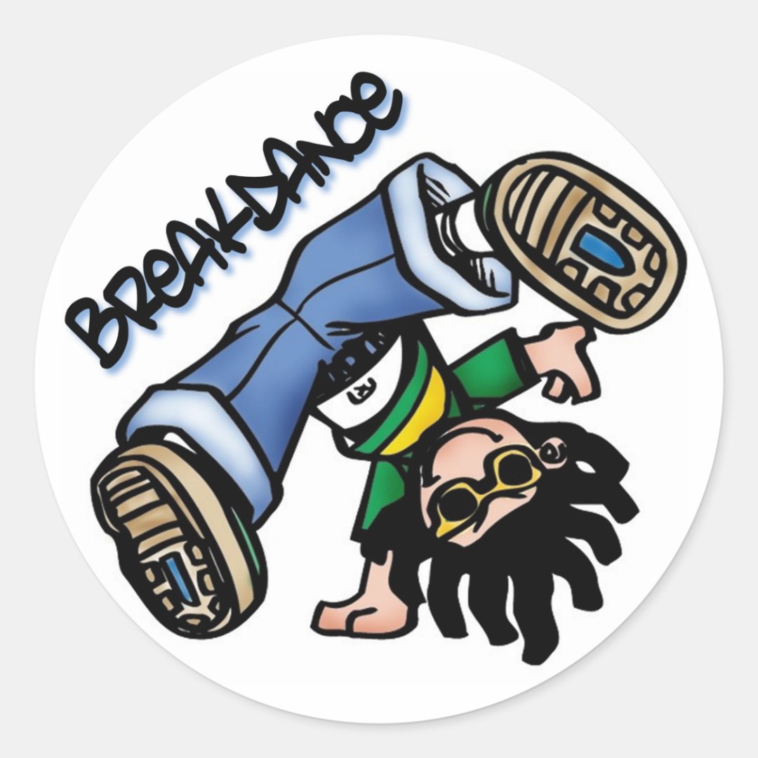 Breakdance stickers | Zazzle
