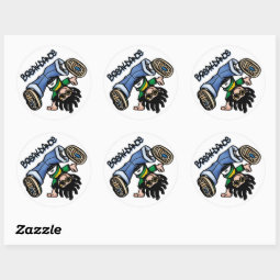Breakdance stickers | Zazzle
