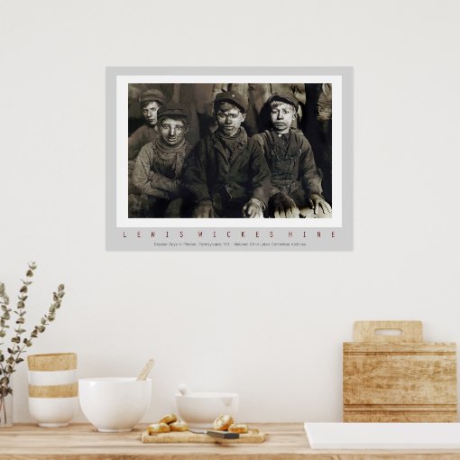 Breaker Boys by Lewis Wickes Hine Poster | Zazzle