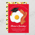 Breakfast Brunch Graduation Party Invitation | Zazzle