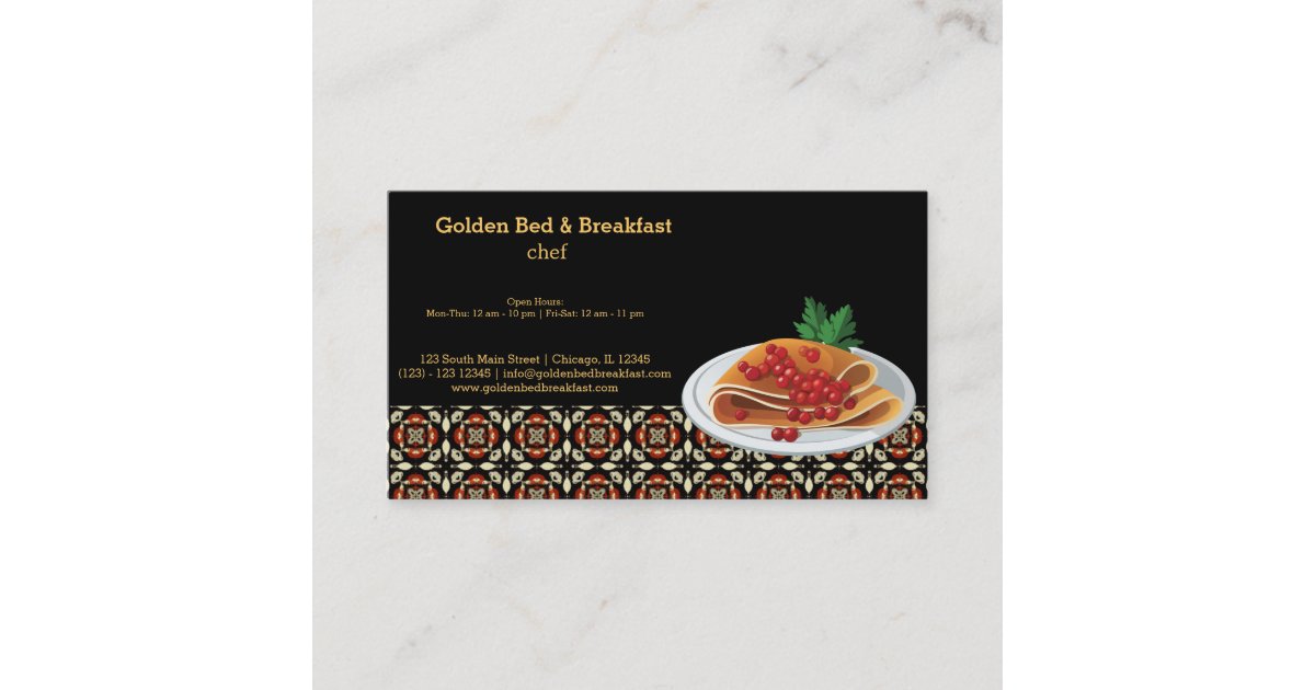 Breakfast Business Card | Zazzle