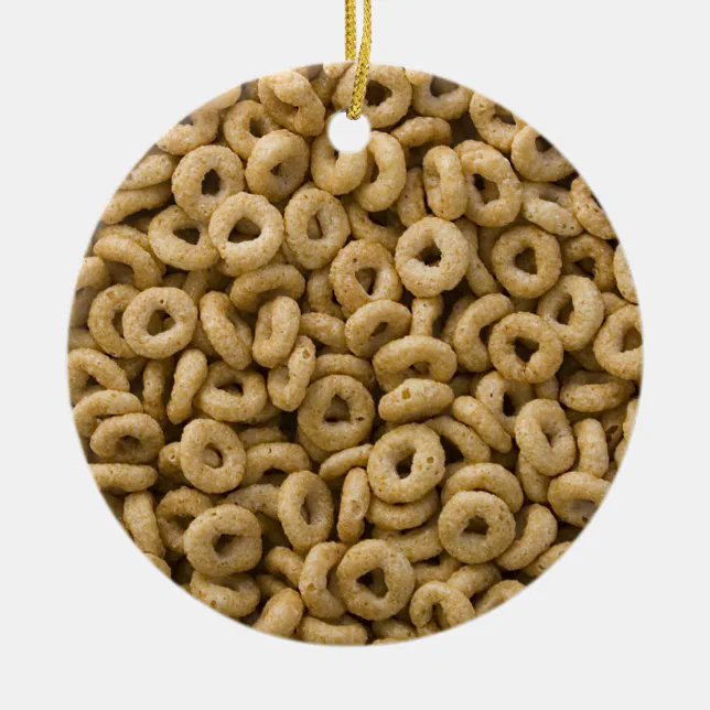 Breakfast Cereal rings Ceramic Ornament | Zazzle