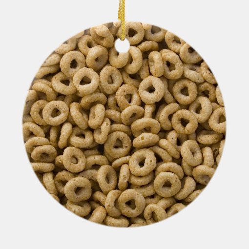 Breakfast Cereal rings Ceramic Ornament | Zazzle