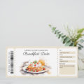 Breakfast Date Gift Voucher, Breakfast Coupon Invitation | Zazzle