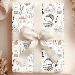 Breakfast Foods Pattern Wrapping Paper | Zazzle