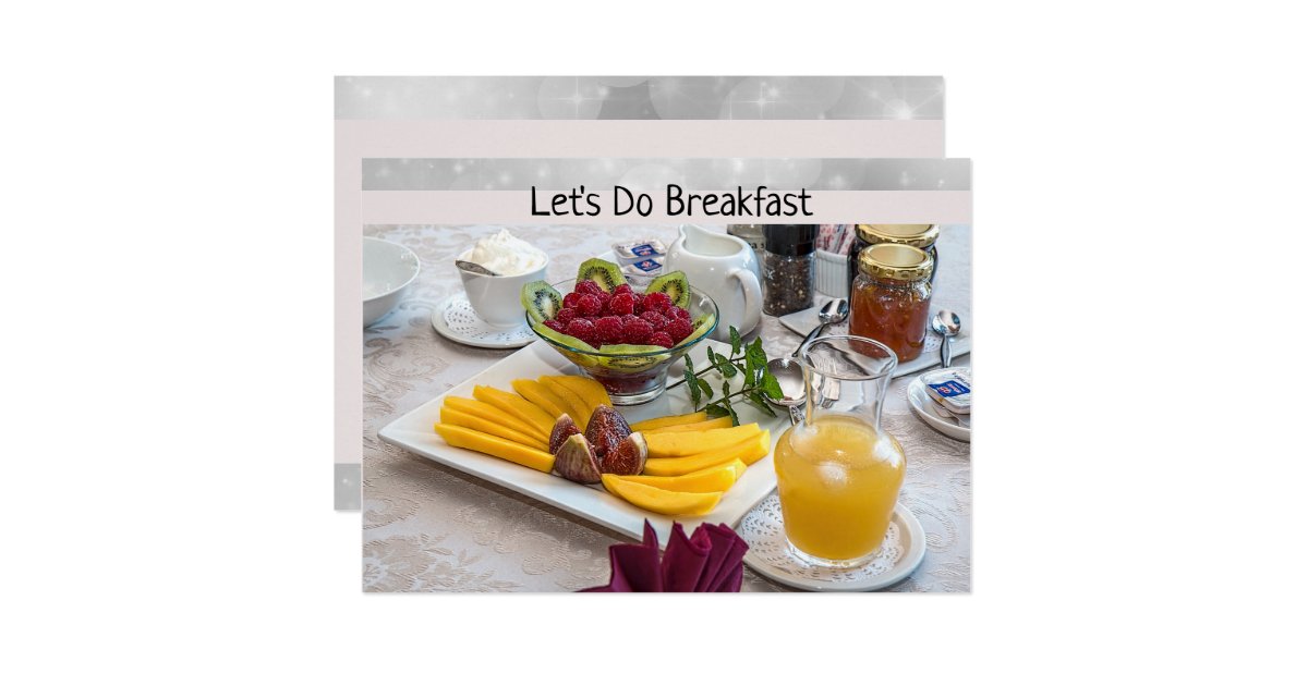 Breakfast Invitation Card | Zazzle.com