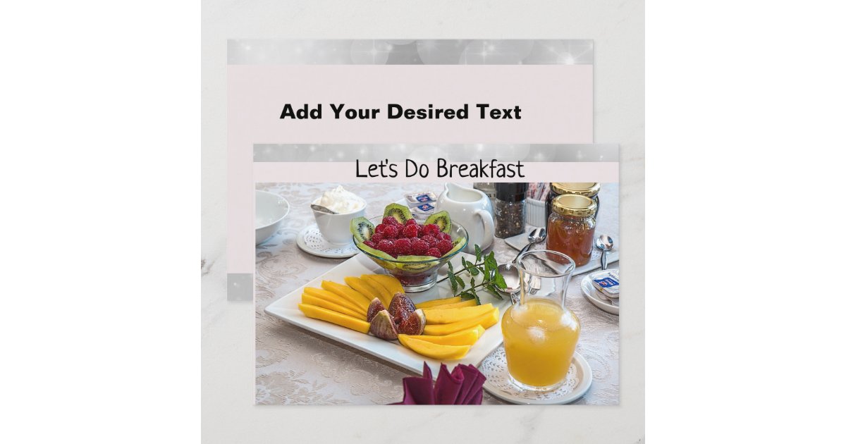 Breakfast Invitation Card | Zazzle