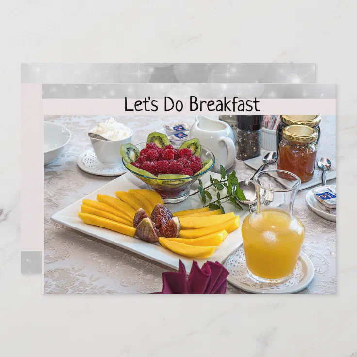 Breakfast Invitation Card | Zazzle