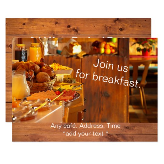 Breakfast Invitation Cards | Zazzle.com