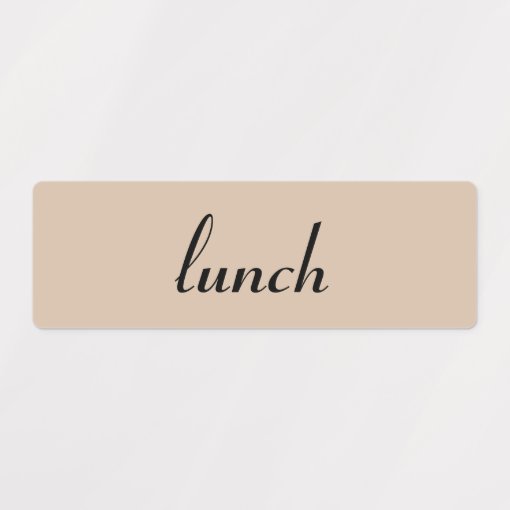 Breakfast, Lunch, Dinner & Snacks Meal Labels | Zazzle
