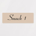 Breakfast, Lunch, Dinner & Snacks Meal Labels | Zazzle