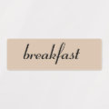 Breakfast, Lunch, Dinner & Snacks Meal Labels | Zazzle