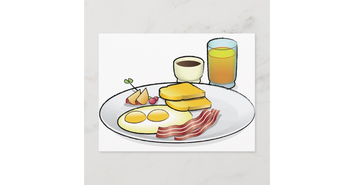 Breakfast Postcard | Zazzle