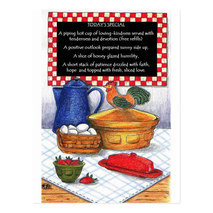 Breakfast Special Inspirational Card | Zazzle.com