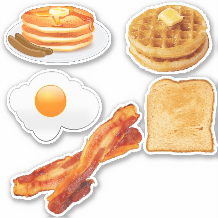 Breakfast Stickers | Zazzle.com