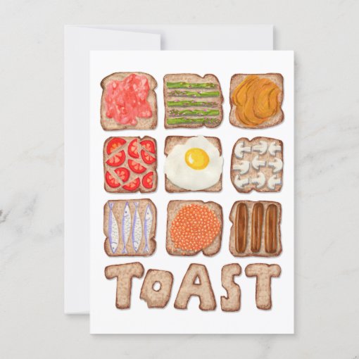 Breakfast Toast Brunch Invitations | Zazzle