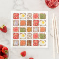 Breakfast Toast Pattern Paper Napkins | Zazzle